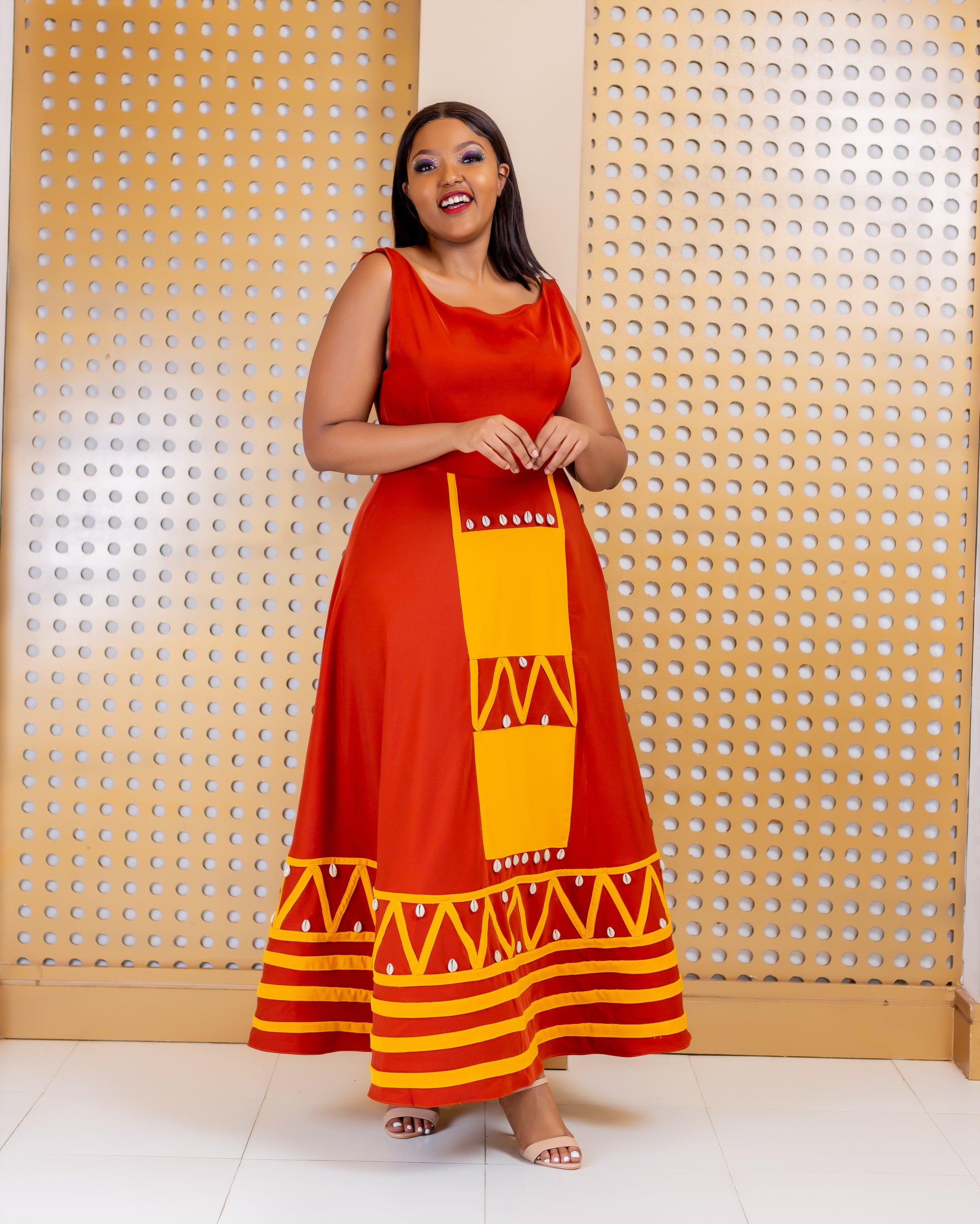 Awendo Traditional Dress – Olakira Craft