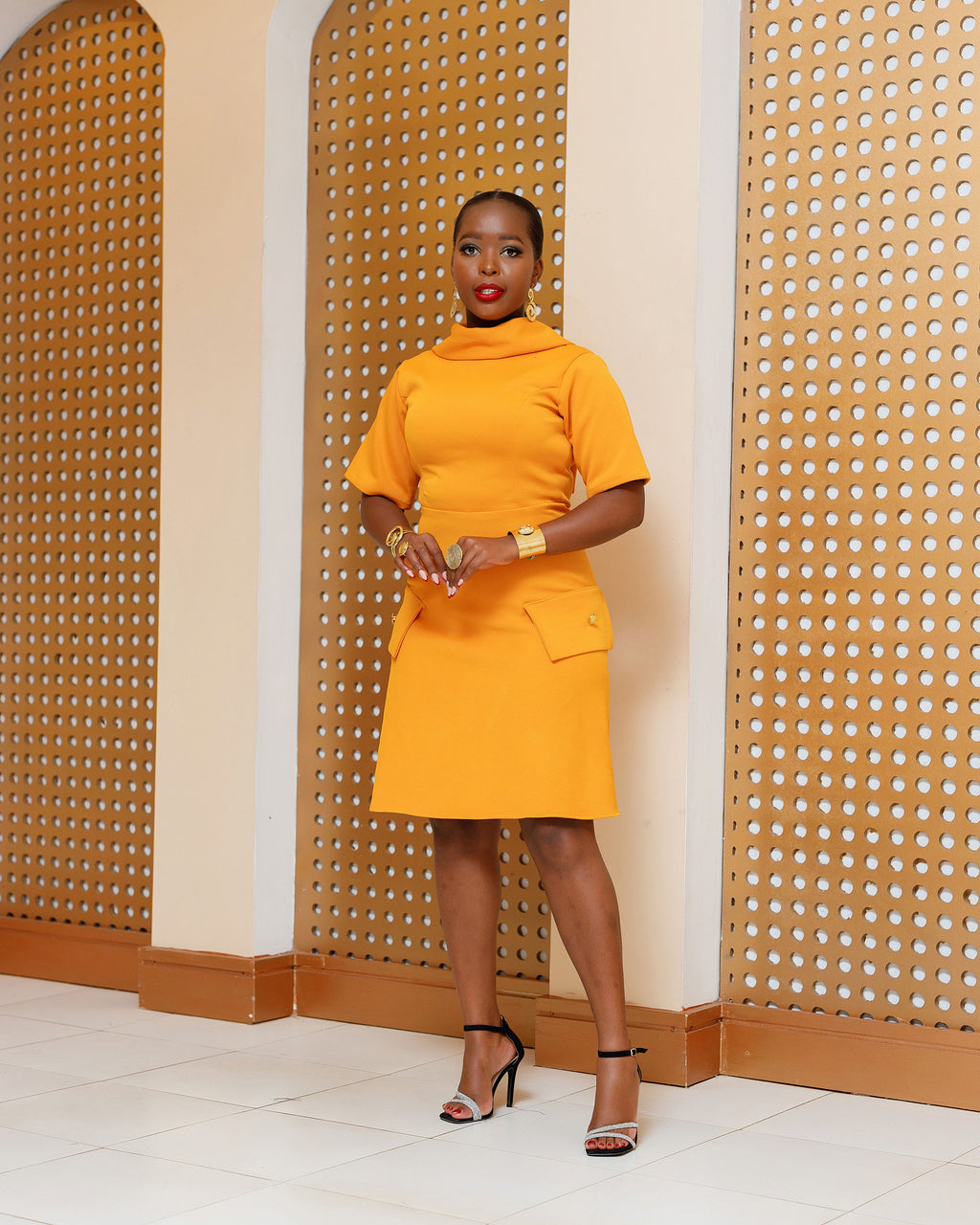 Karinga Dress -Mustard Yellow – Olakira Craft